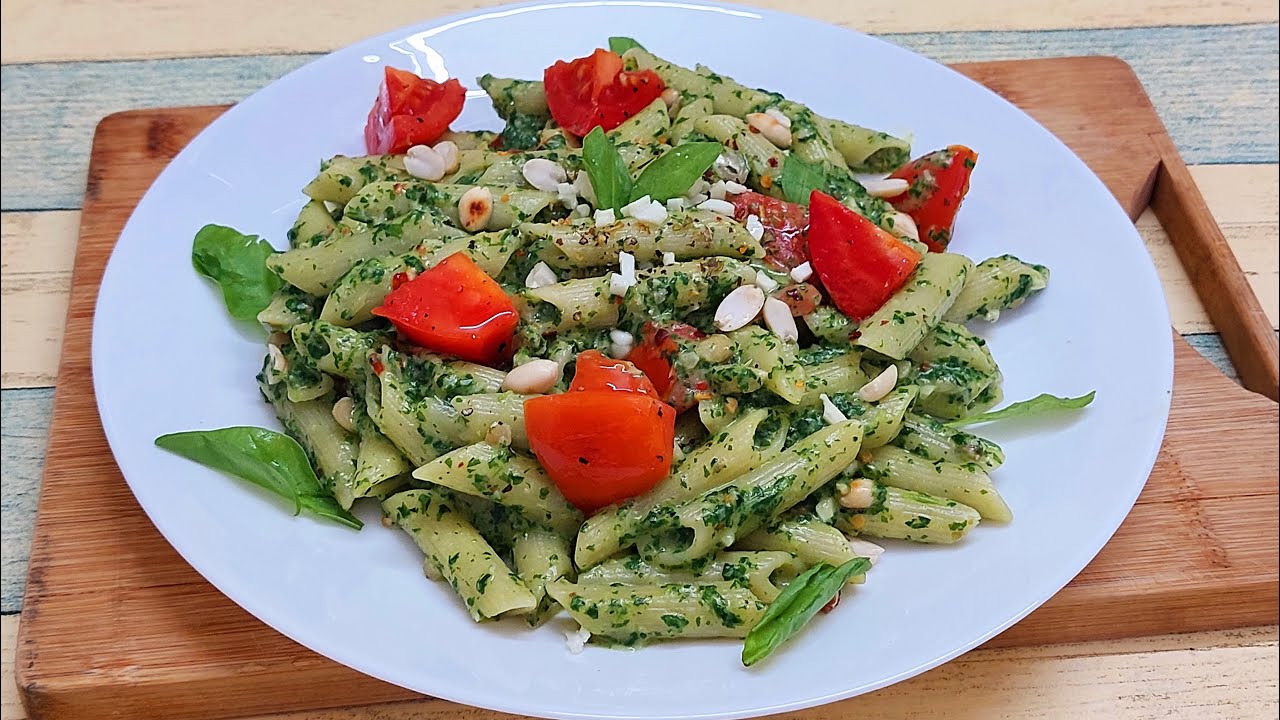 Healthy Spinach Pasta With Exotic Vegetables | Quick & Easy Pasta ...