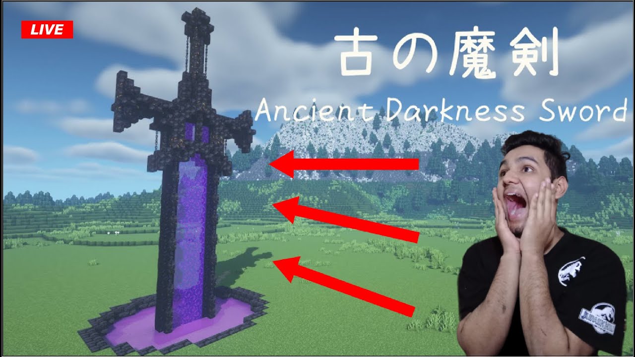 Making The Ancient Darkness Sword Nether Portal ⚔ | MINECRAFT STREAM ...