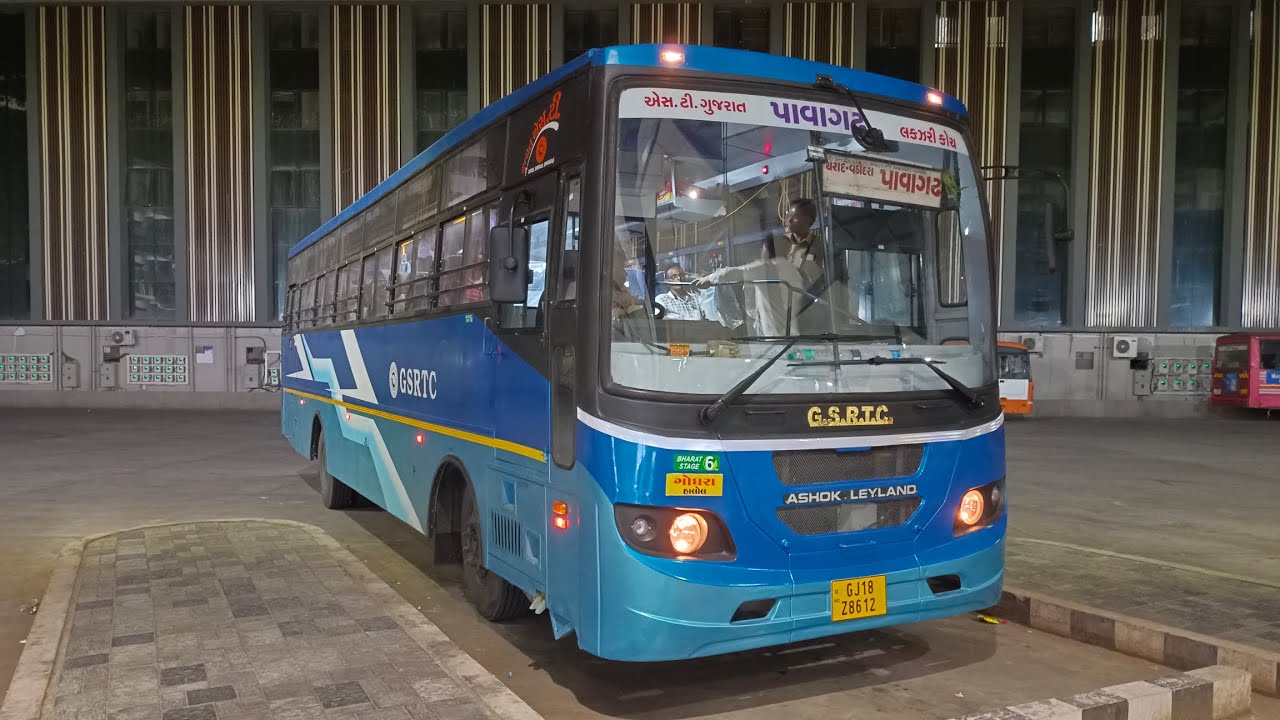 GSRTC Brand New Bs6 Luxury Bus At Palanpur Bus Port - YouTube