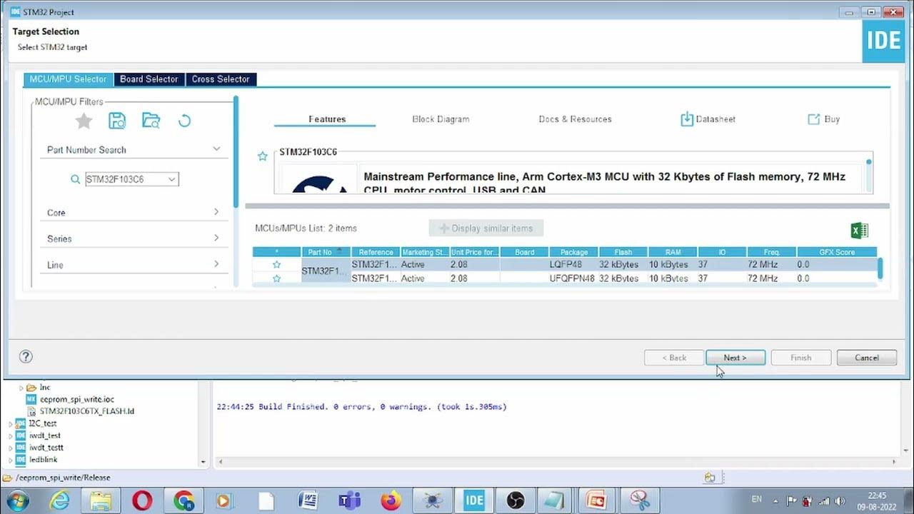 Write & Read the data to/from SPI EEPROM interfaced with STM32 In Hindi - YouTube