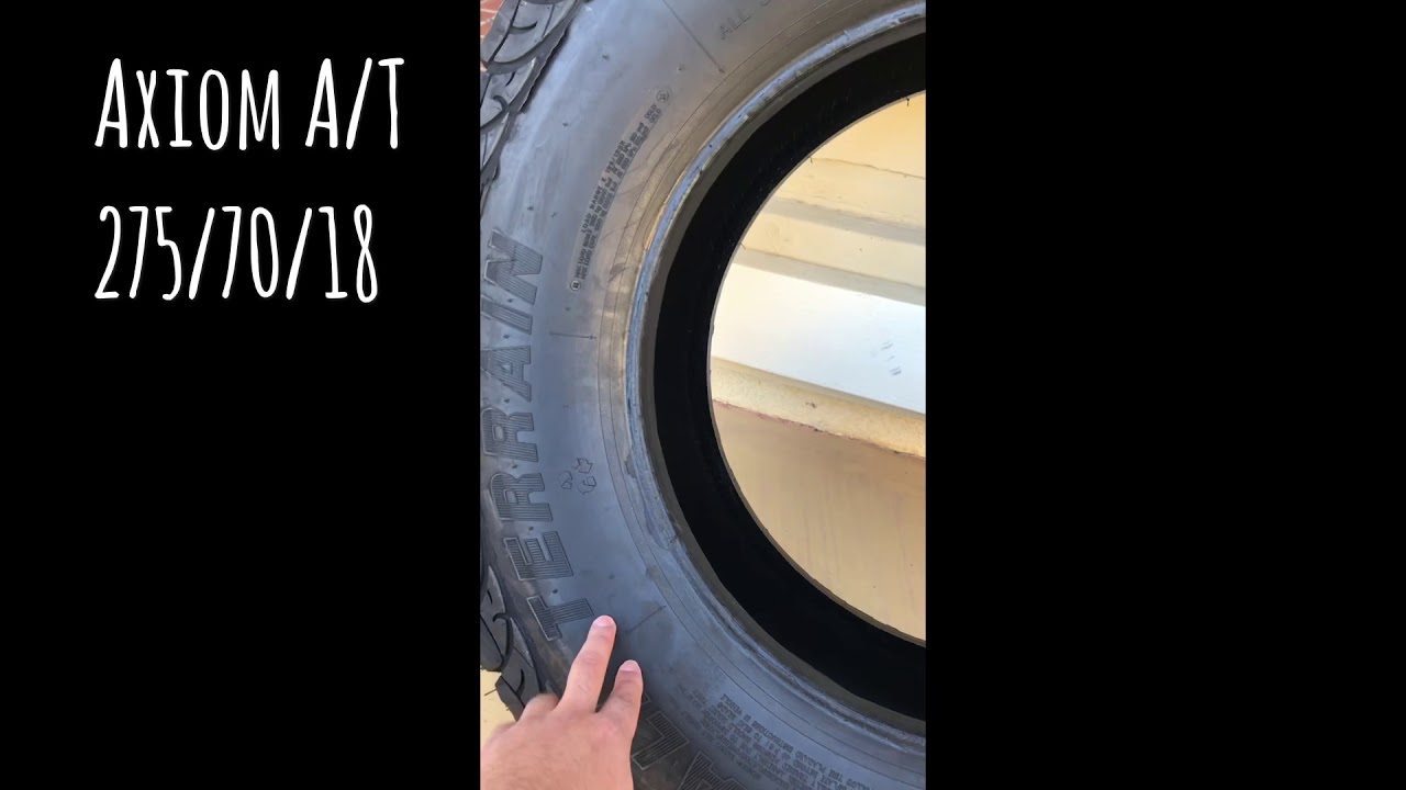 Tread Wright A/T Axiom - YouTube