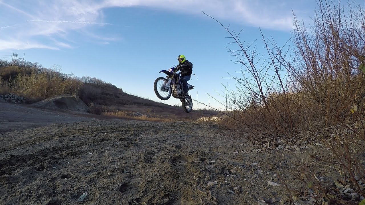 WR250R Jump Practice - Failed...? - YouTube