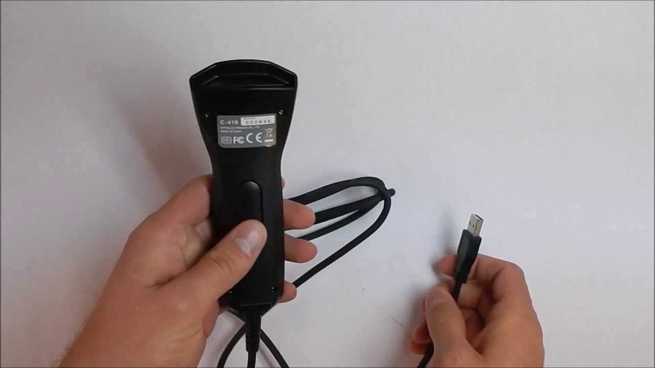 Opticon C41-S CCD Barcode Scanner Unboxing - YouTube