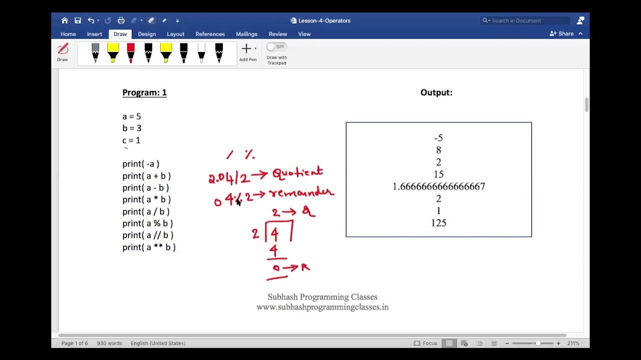 Operators In Python | Object-Oriented Thinking In Python | Day 07 - YouTube