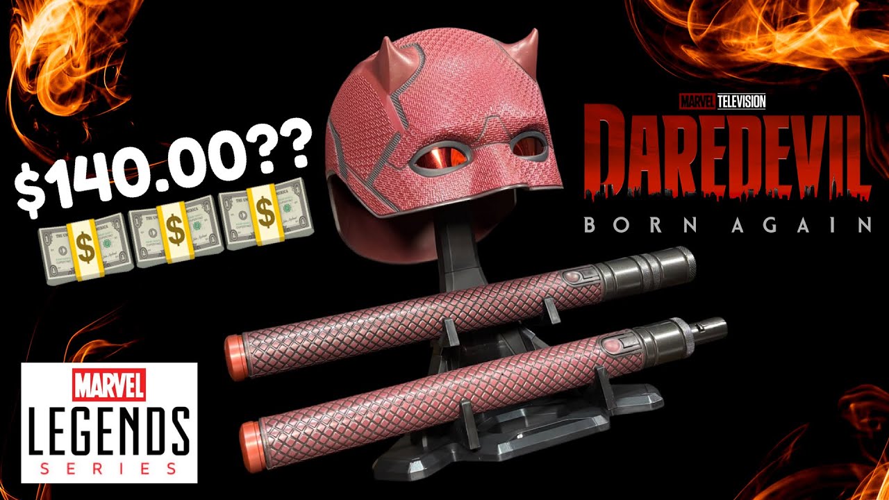 DAREDEVIL (Born Again) Cowl & Billy Clubs | Marvel Legends Role-Play ...