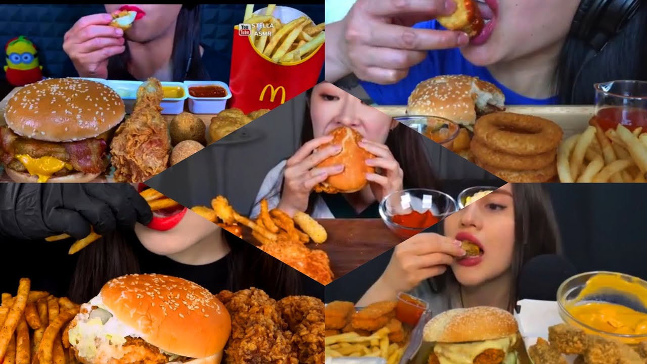 ASMR BEST EATING FAST FOOD MUKBANG COMPILATIONS VIDEO | TASTY BYTES ...