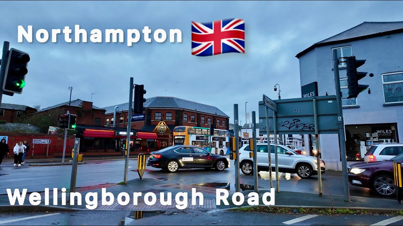 |Wellingborough Road Street | Morning Walk | Discover Northampton| 4K ...