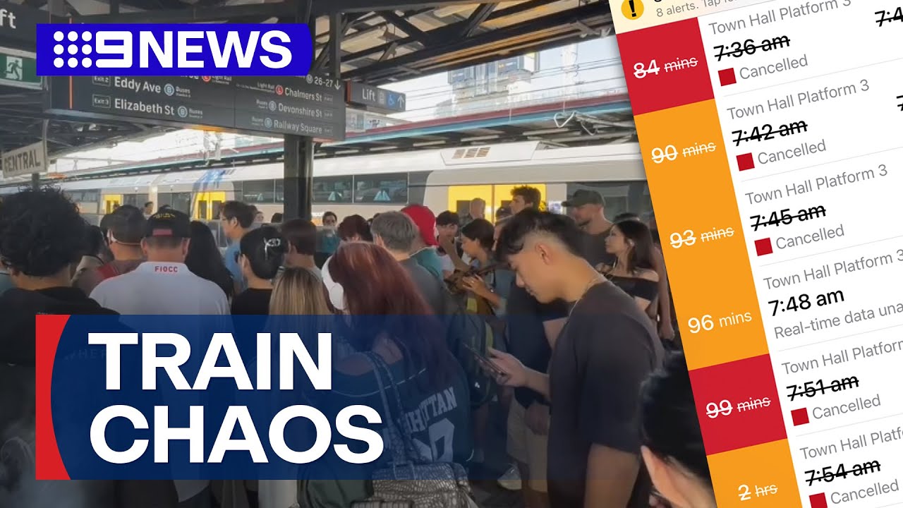 Major delays on Sydney trains as pay dispute continues | 9 News ...
