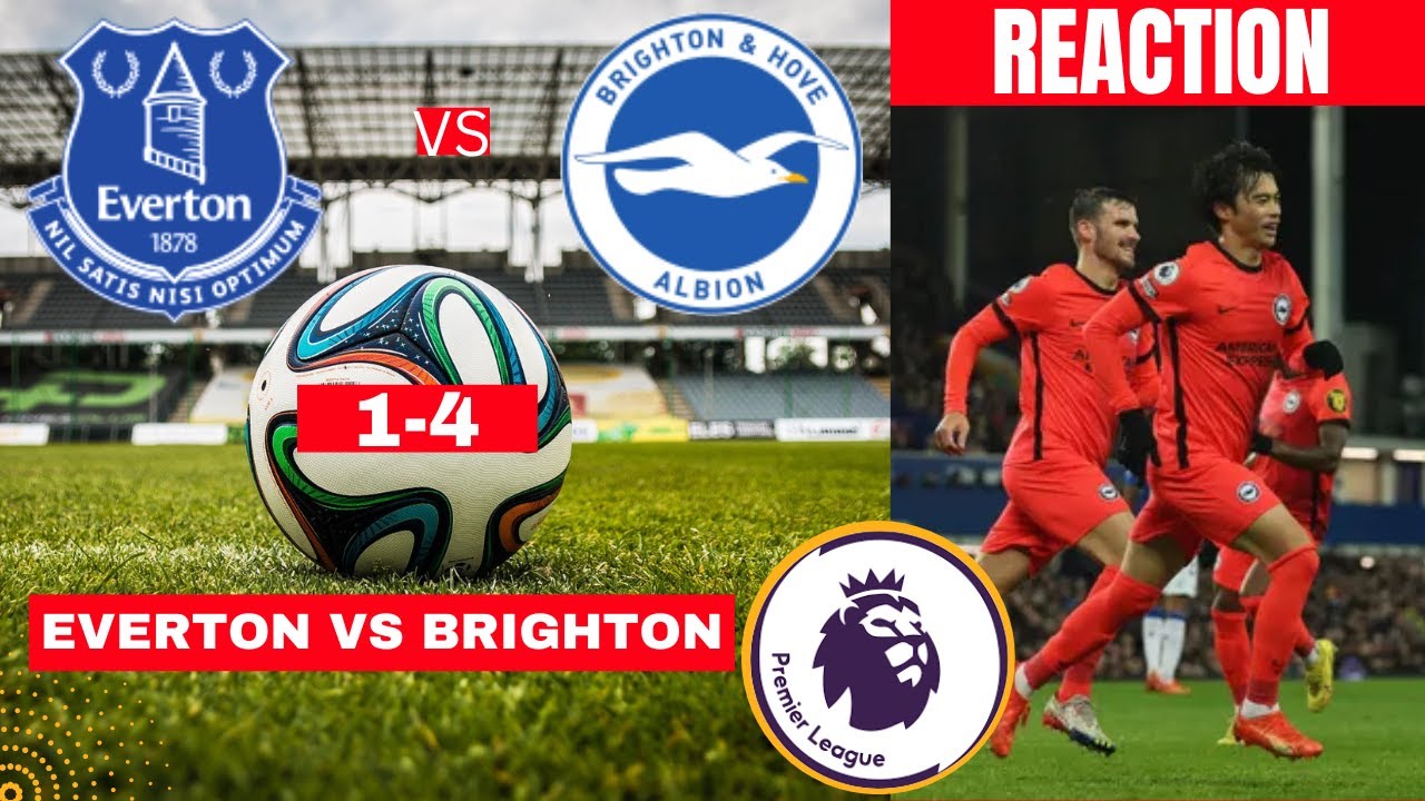 Everton vs Brighton 1-4 Premier league Football EPL Match Today 2023 ...