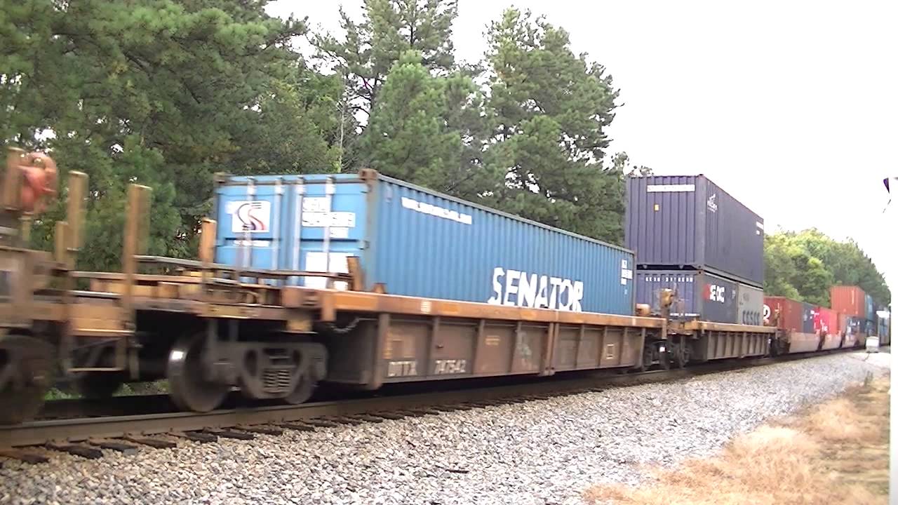 Norfolk Southern 22G EB Autoracks & Intermodal w/ UP SD70M's! Lithia ...