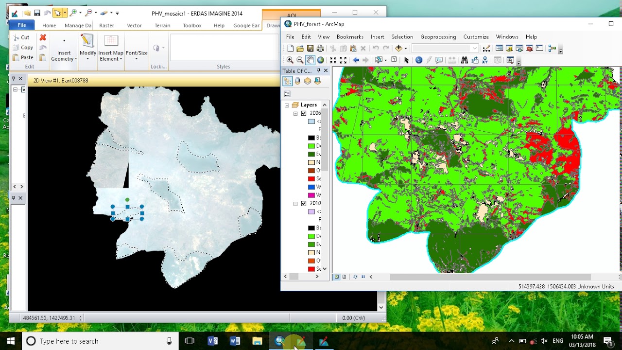 Supervised classification in Erdas - YouTube