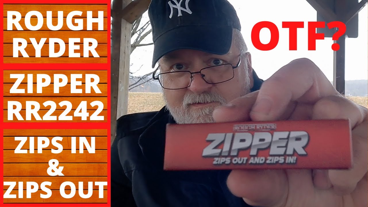 ROUGH RYDER ZIPPER RR2242 OTF KNIFE OVERVIEW, MANUAL OUT THE FRONT ...