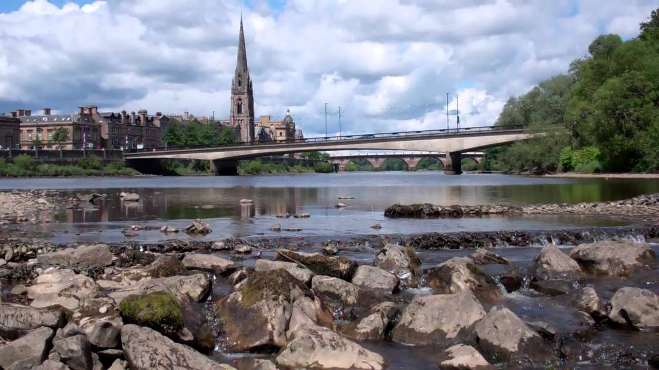 River Tay From Moncrieffe Island Perth Perthshire Scotland June 18th ...