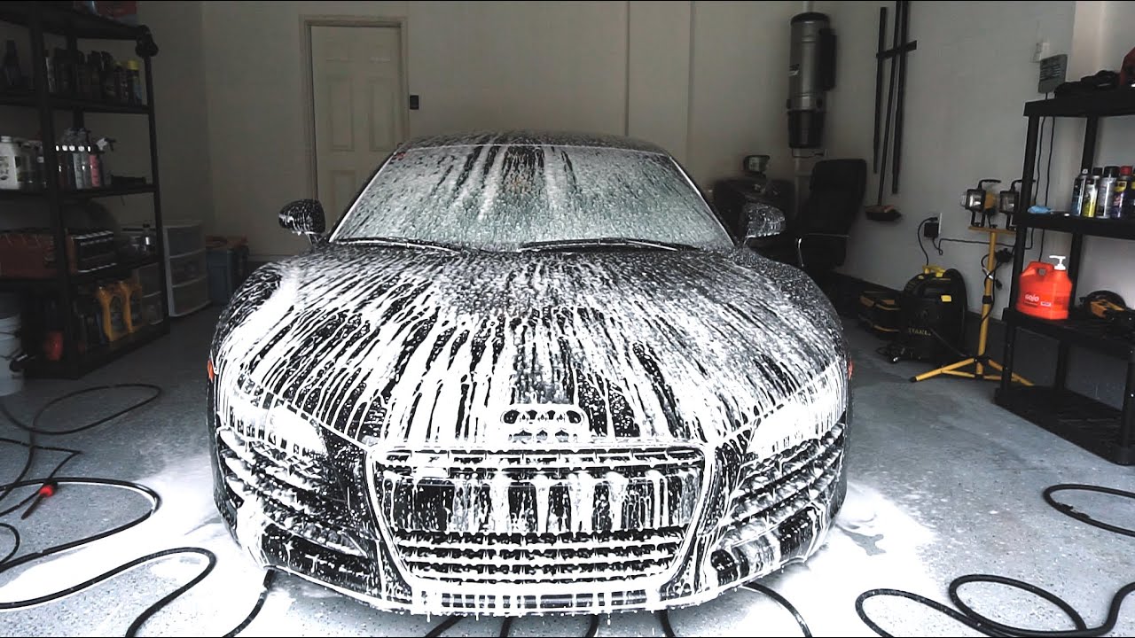 The Professional Guide: First Spring Detail & Wash on Audi R8! - YouTube