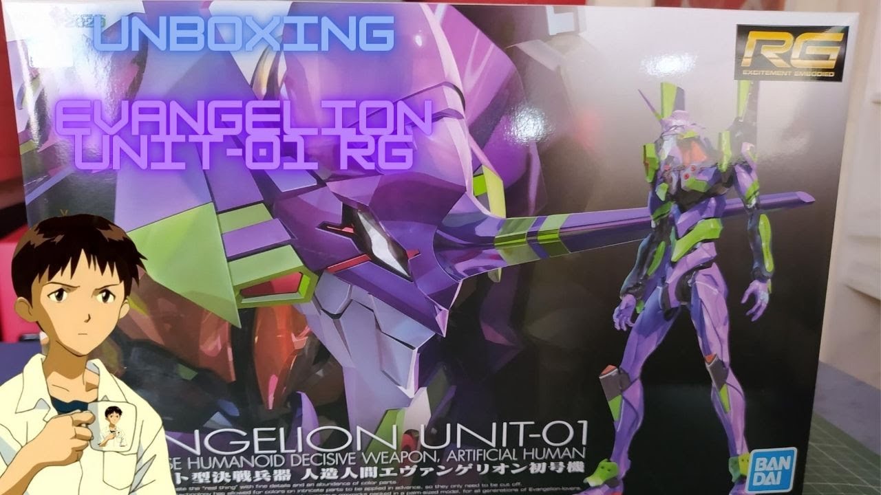 Unboxing Evangelion UNIT-01 RG Bandai - YouTube