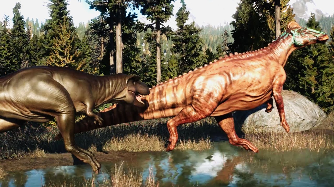 Albertosaurus Attack!!! Jurassic World Evolution 2 - YouTube