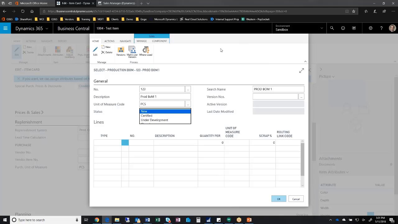 How Do I Create A Production BOM In Business Central? | Q&A Series ...