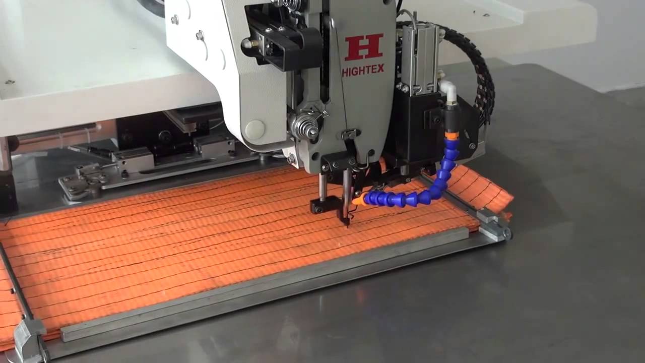 Large working area automatic pattern sewing machine - YouTube