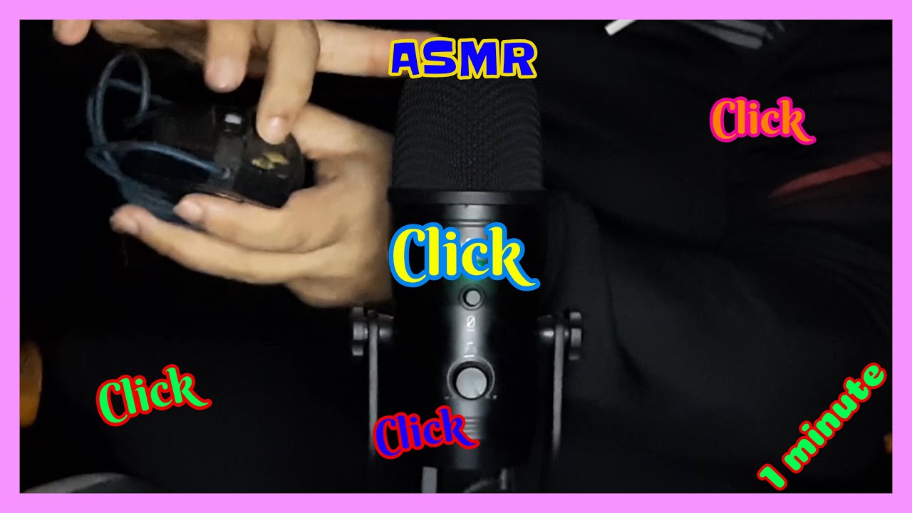 ASMR mouse click no talking * ASMR 1 minute | ASMR mouse click fast ...