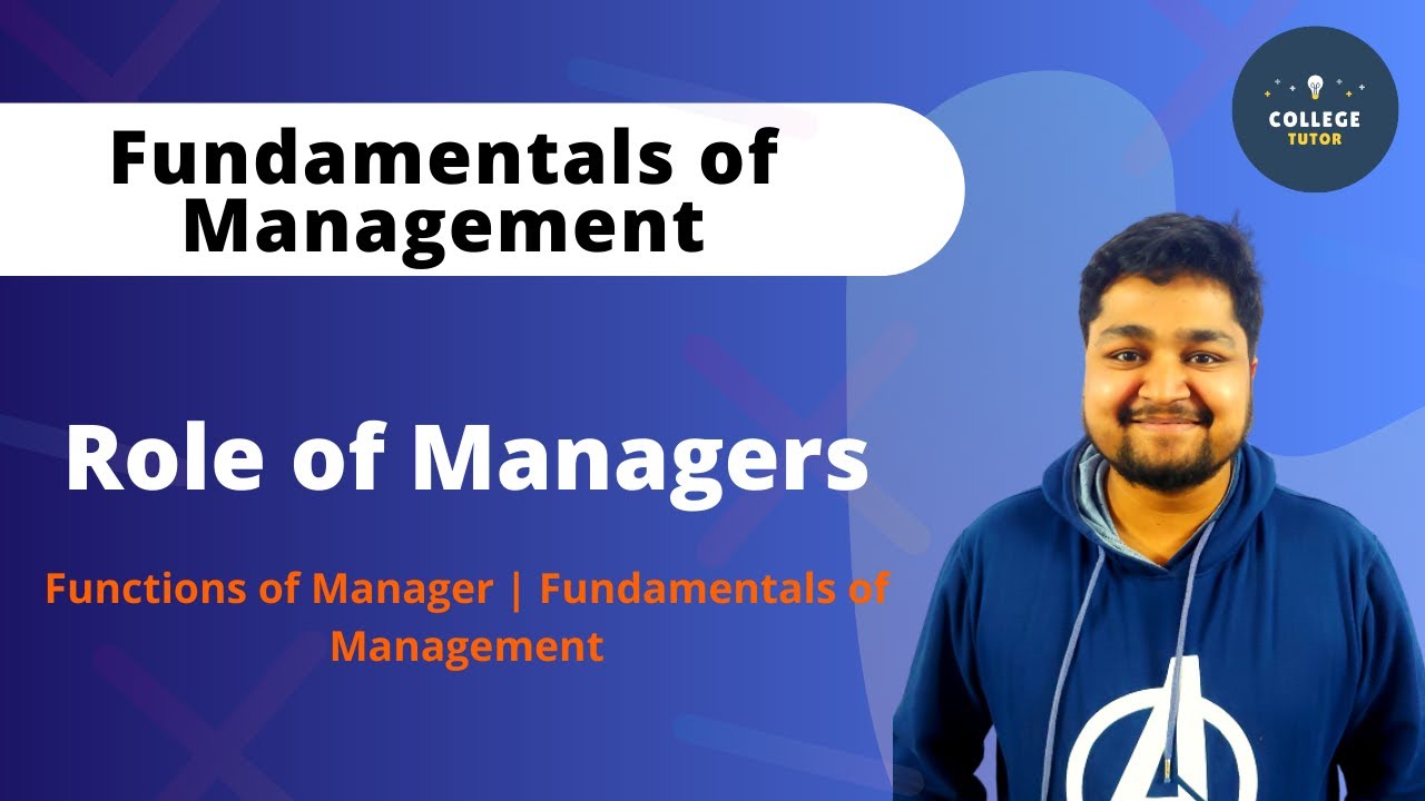 Fundamentals of Management | Functions of Manager - YouTube