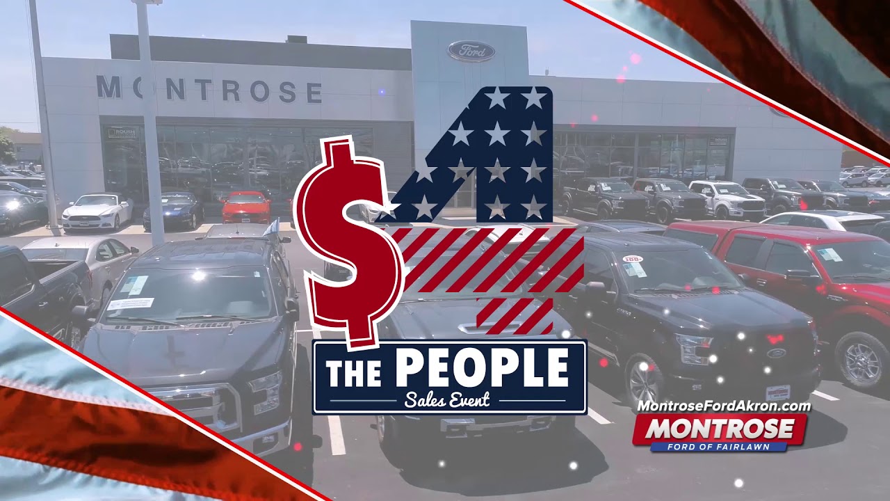 $4 the People Sales Event | Montrose Ford of Fairlawn - YouTube