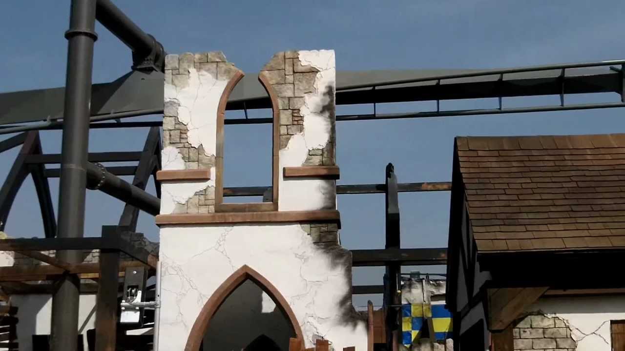 The Swarm - Europe's tallest winged roller coaster - Footage of ride ...