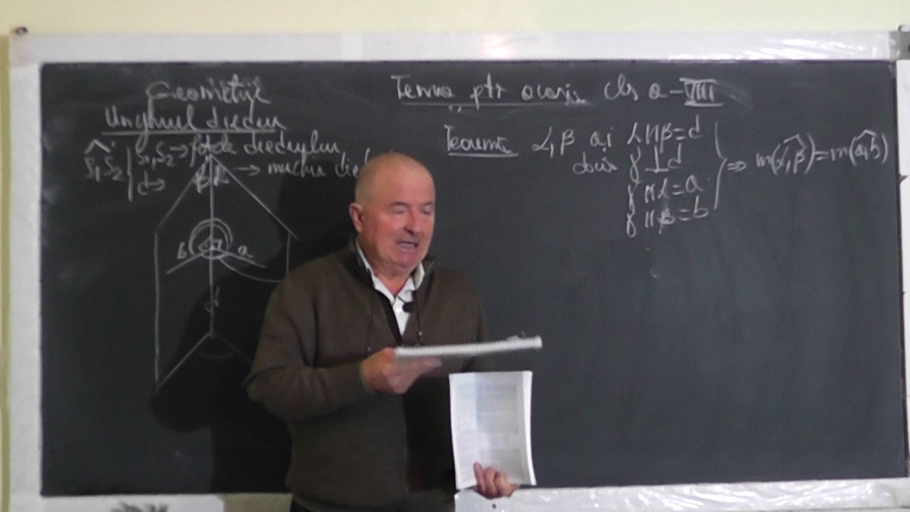 1/2 Lectia 1311 Unghi diedru Plane perpendiculare Dreapta ...