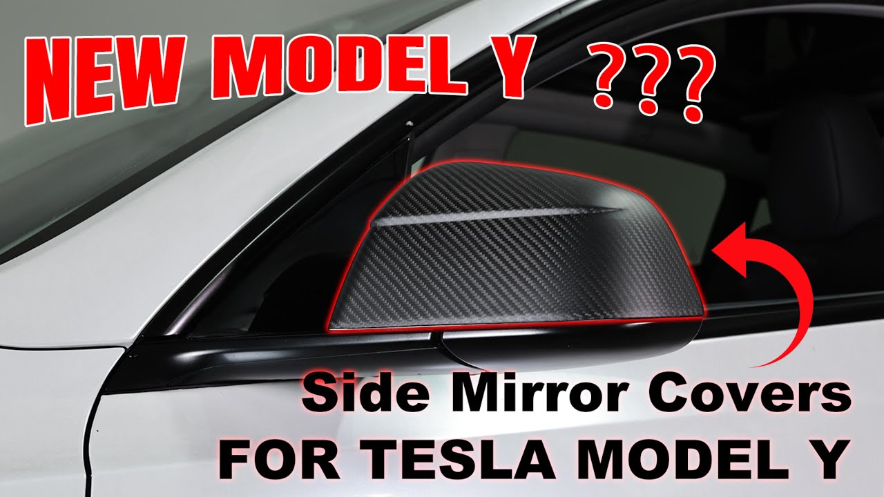 New Deisgn | EVBASE Tesla Model Y Side Mirror Covers Inspired By 2025 ...