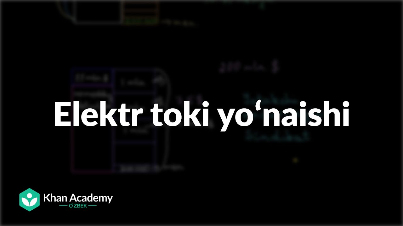Elektr toki yoʻnaishi | Elektrotexnika faniga kirish | Elektrotexnika ...
