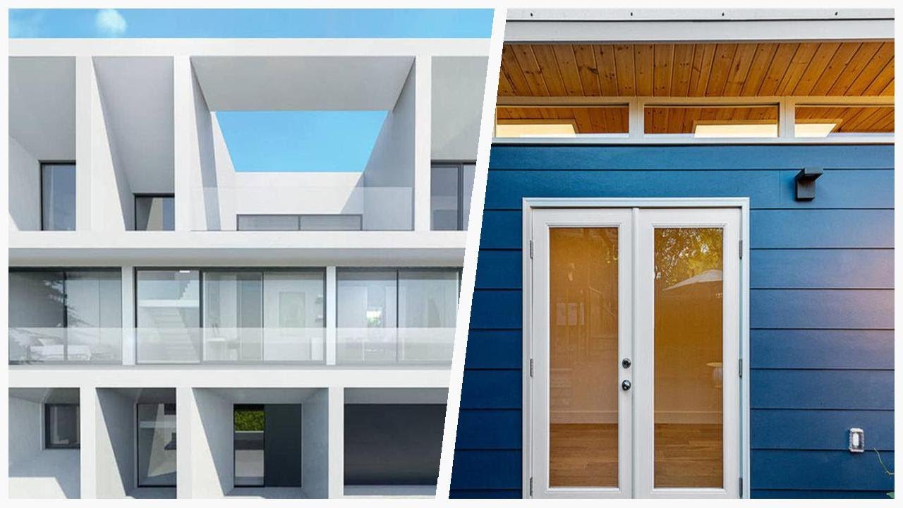 75 Modern Exterior Home With A White Roof Design Ideas You'll Love ...
