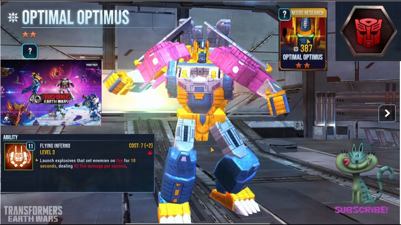 Transformers Earth Wars Unleashing the Power of Optimal Optimus a 2 ...