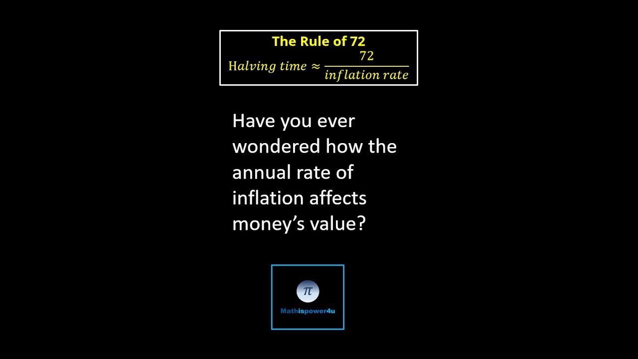 Inflation's impact: How the Rule of 72 estimates the time it takes for ...
