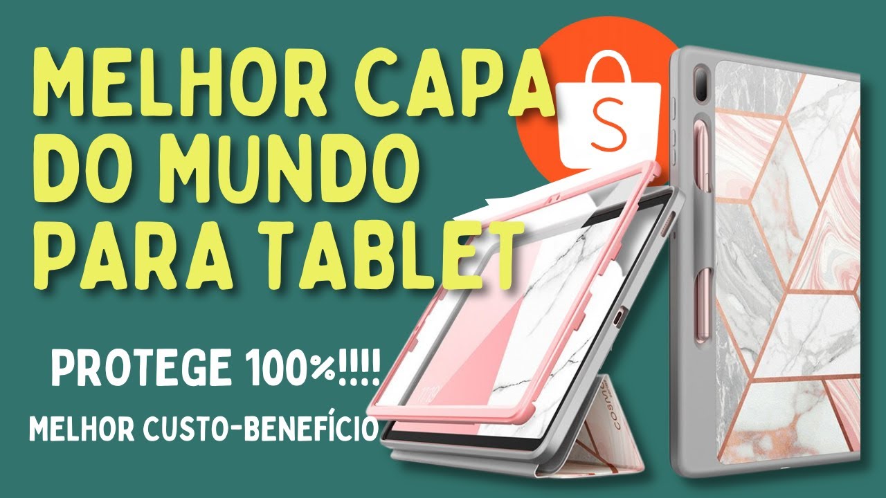 {INCRÍVEL!!!} Você PRECISA dessa CAPA para o seu TABLET! (com película ...
