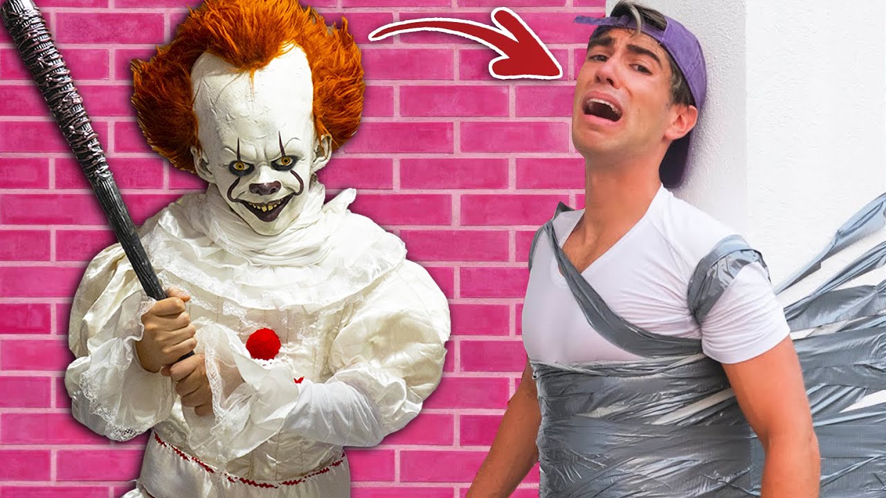 ALEJO IGOA fue PEGADO CON CINTA AMERICANA por EL PAYASO ASESINO ...