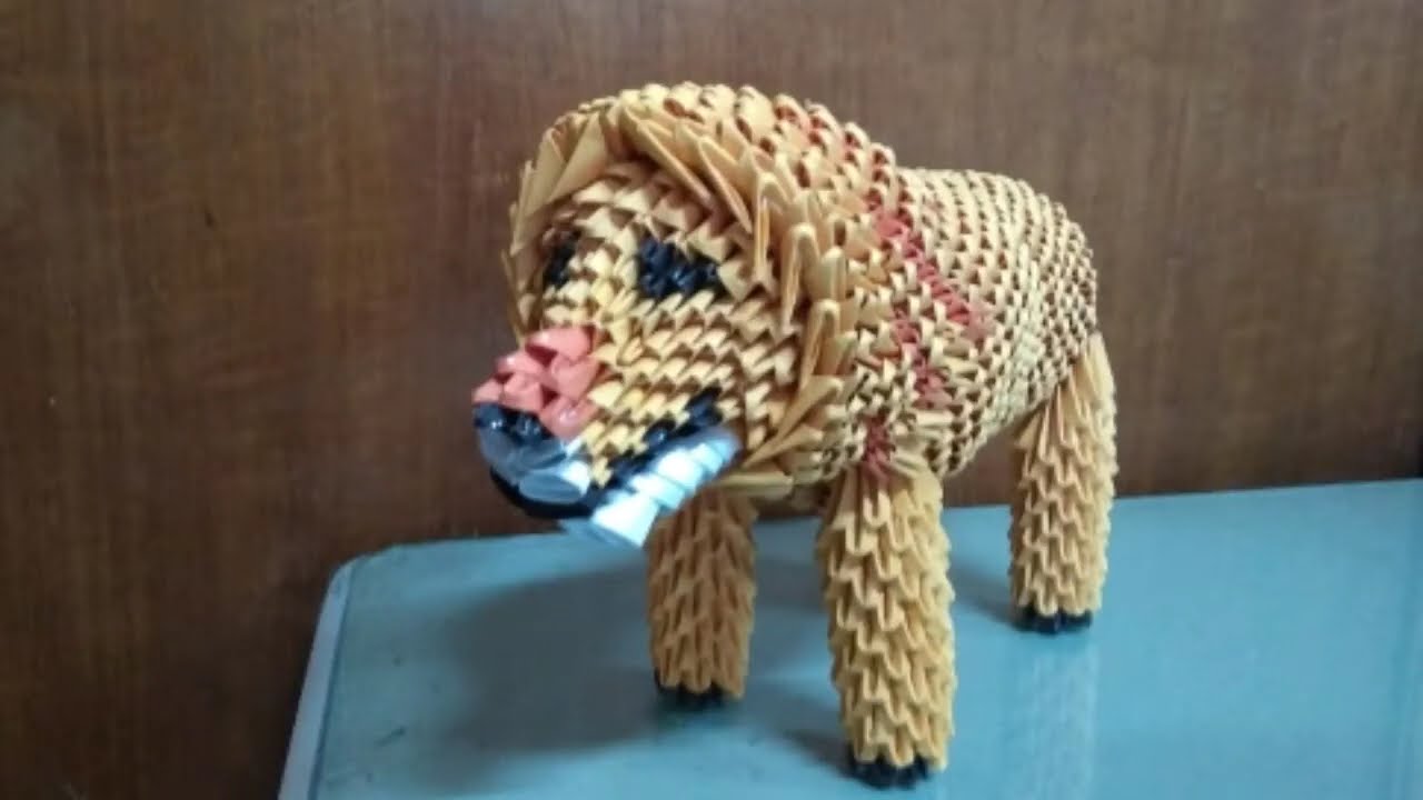 3d Origami Lion Instructions
