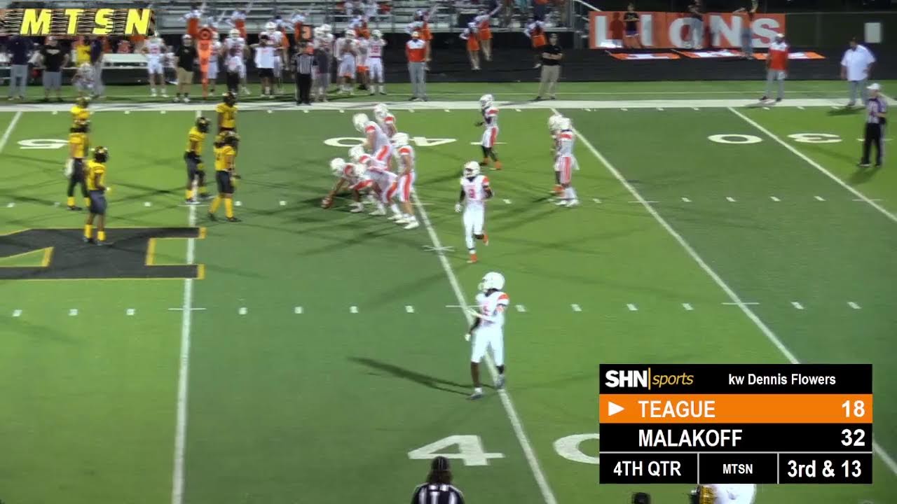 High School Football - Teague Lions vs Malakoff Tigers - 10/7/2022 ...