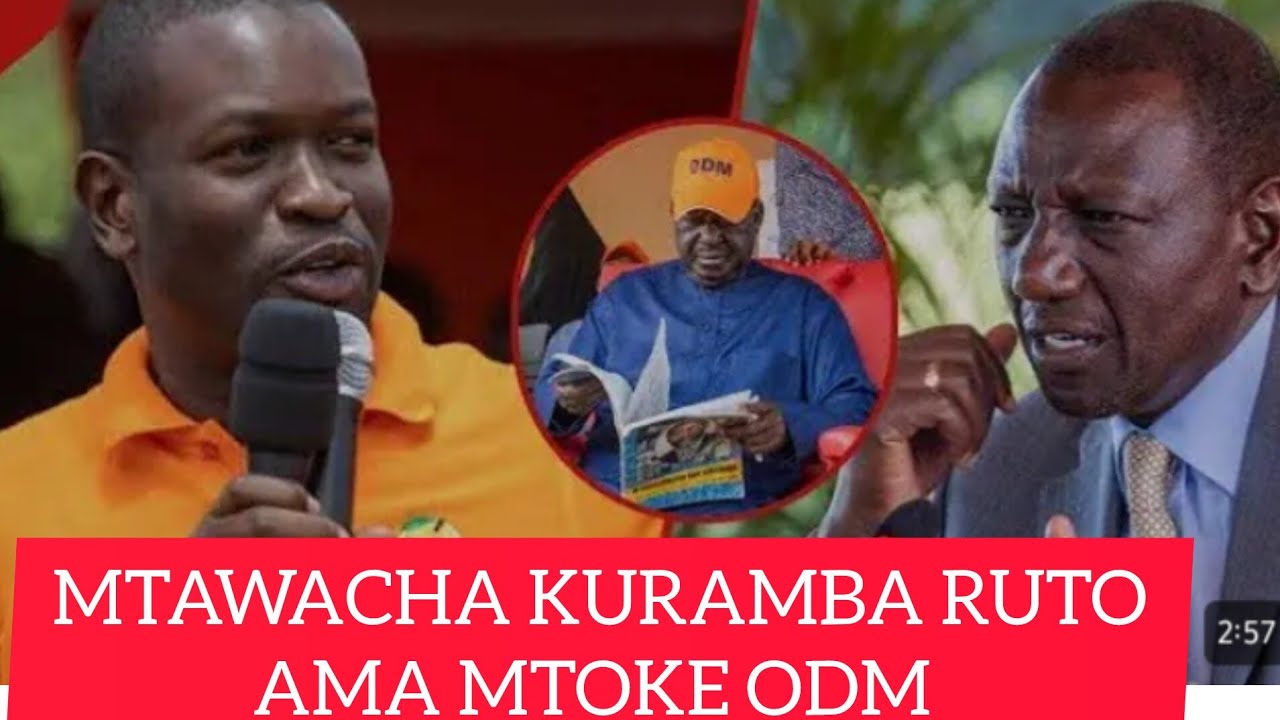 HII TABIA YA KURAMBA RUTO MTAACHA AMA MTOKE ODM S.G SIFUNA LECTURE ...