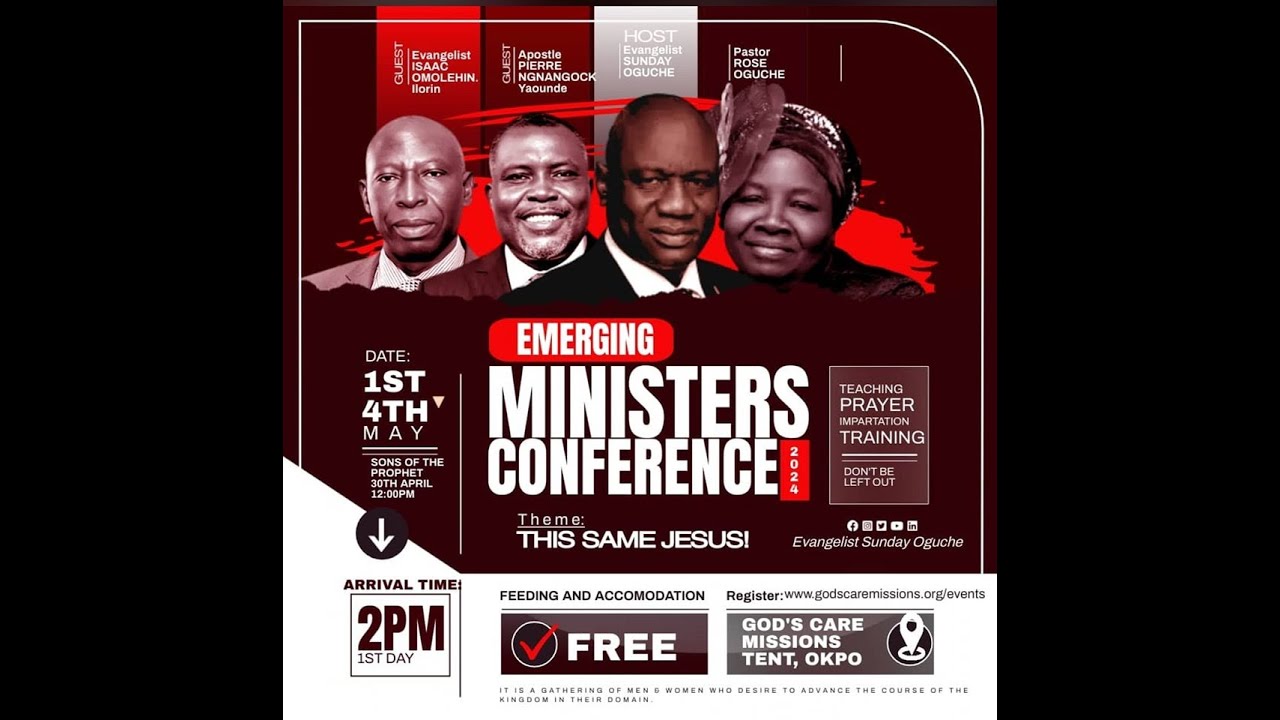 EVANGELIST SUNDAY OGUCHE || EMERGING MINISTERS CONFERENCE 2024 || DAY 3 ...