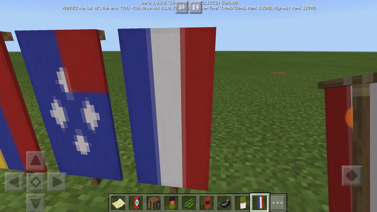 How to make the Netherlands banner in Minecraft PE - YouTube