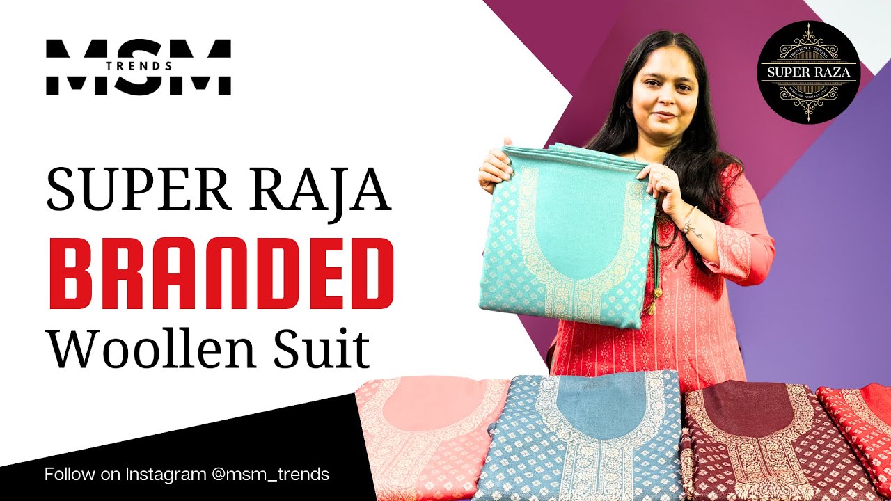 MSM TRENDS Super Raja Branded Woollen Suits! #MSMTrends #WoollenSuit # ...