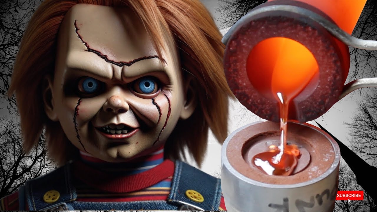 We hand poured a SILVER CHUCKY coin round - YouTube