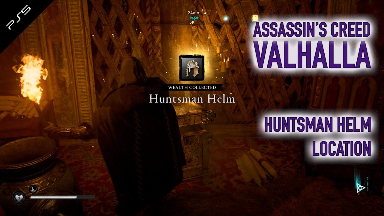 Assassin's Creed Valhalla - Location for the Huntsman Helm - PS5 - YouTube
