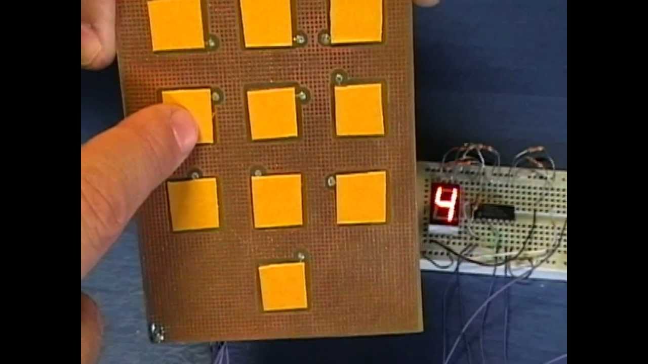 10 Buttons PIC Touch-Pad with BCD Output - YouTube