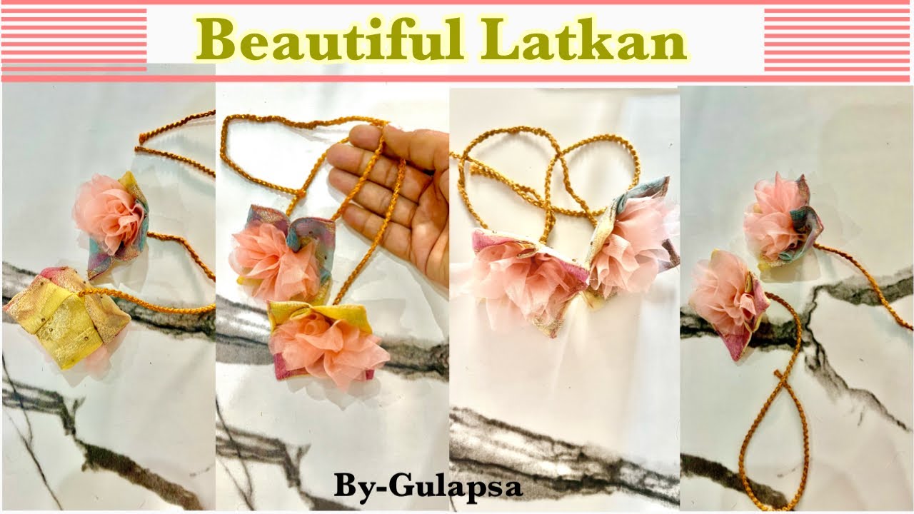 New Latkan Design || Easy Latkan Making At Home || DIY Fabric Latkan ...