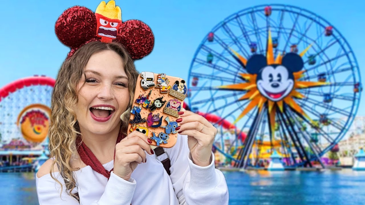 Pin Trading Disney World Pins In Disneyland | NEW Pin Bingo Game In DCA ...