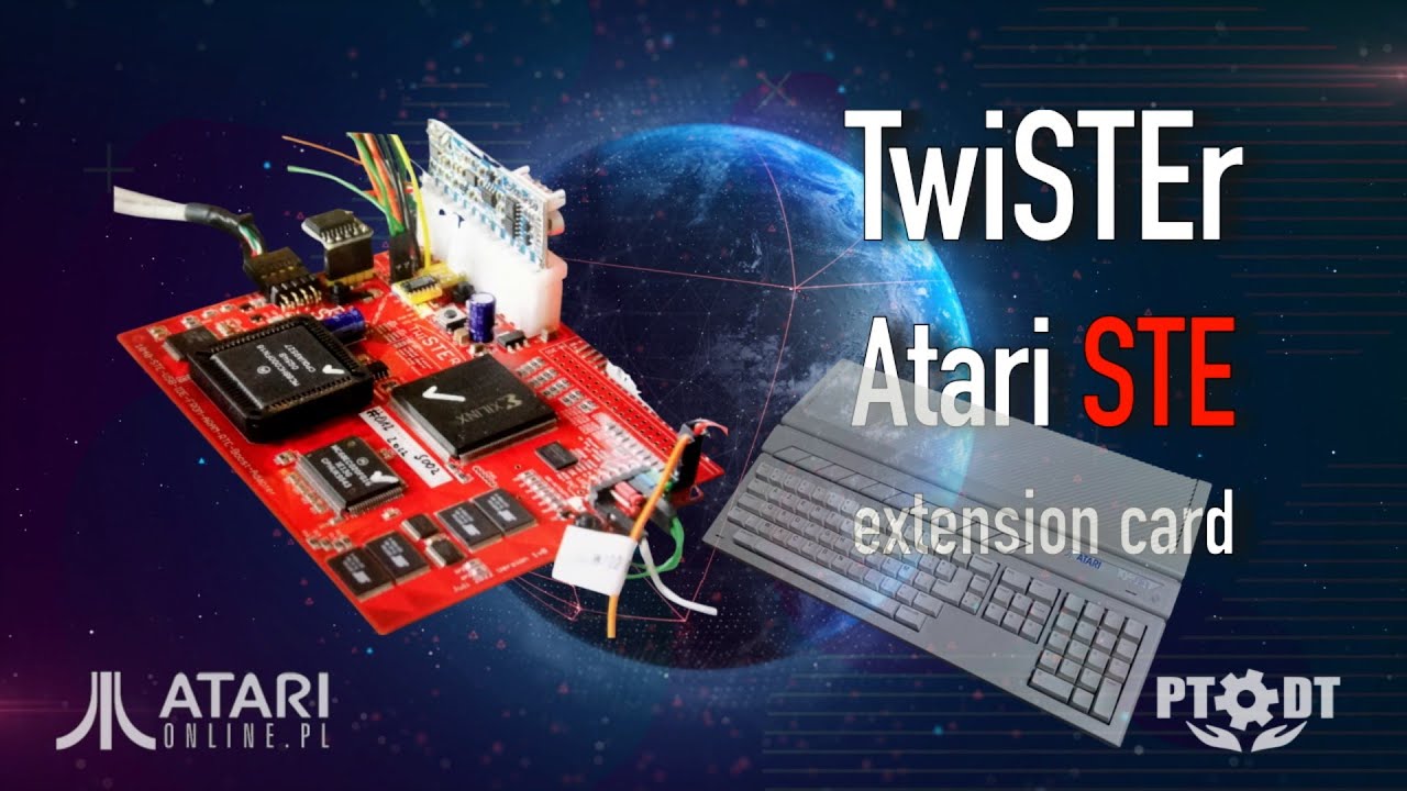 New extension card for Atari STE - TwiSTEr - YouTube