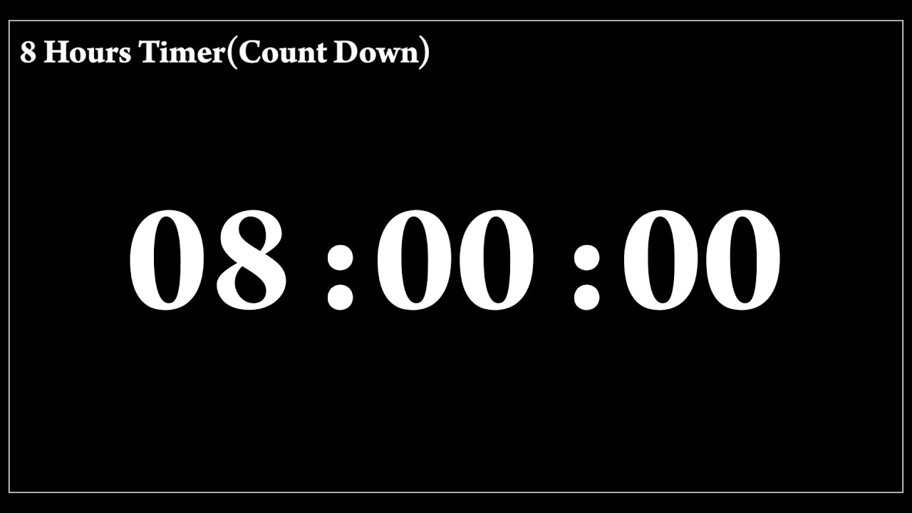 8 hours countdowntimer - YouTube