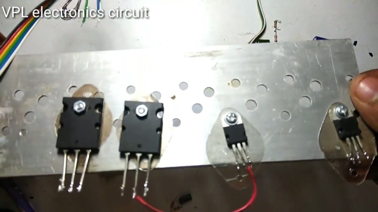 two transistor audio amplifier circuit 2N3055 2SC5200 - YouTube