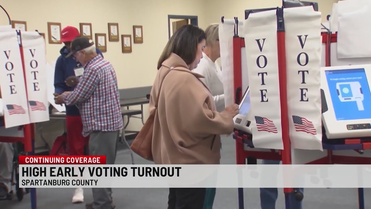 South Carolina breaks one-day early voting record – again - YouTube