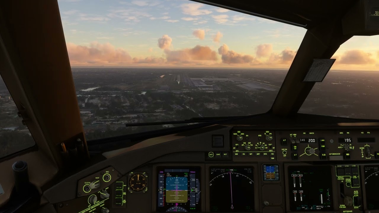 Cockpit Boeing 777-300ER Sunset Landing at Bangkok [BKK] - YouTube